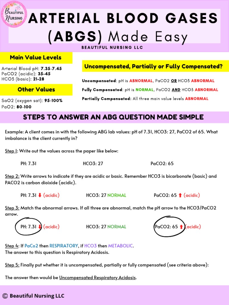 Easy Steps for ABG Interpretation | PDF | Science & Mathematics