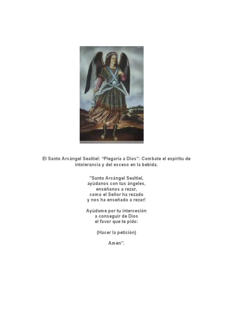 El Santo Arcángel Sealtiel 2021 | PDF | Oración | Intercesión