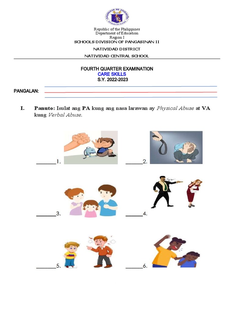 4th Quarter Exam - Sped | PDF