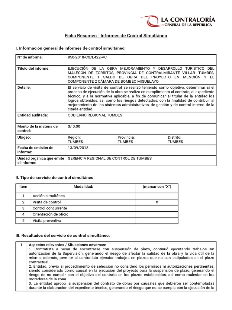 Control Simultaneo CGR - Descarga | PDF