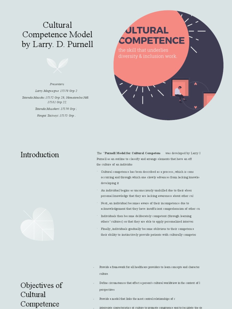 Cultural Competence Model | PDF | Psychology | Psychological Concepts