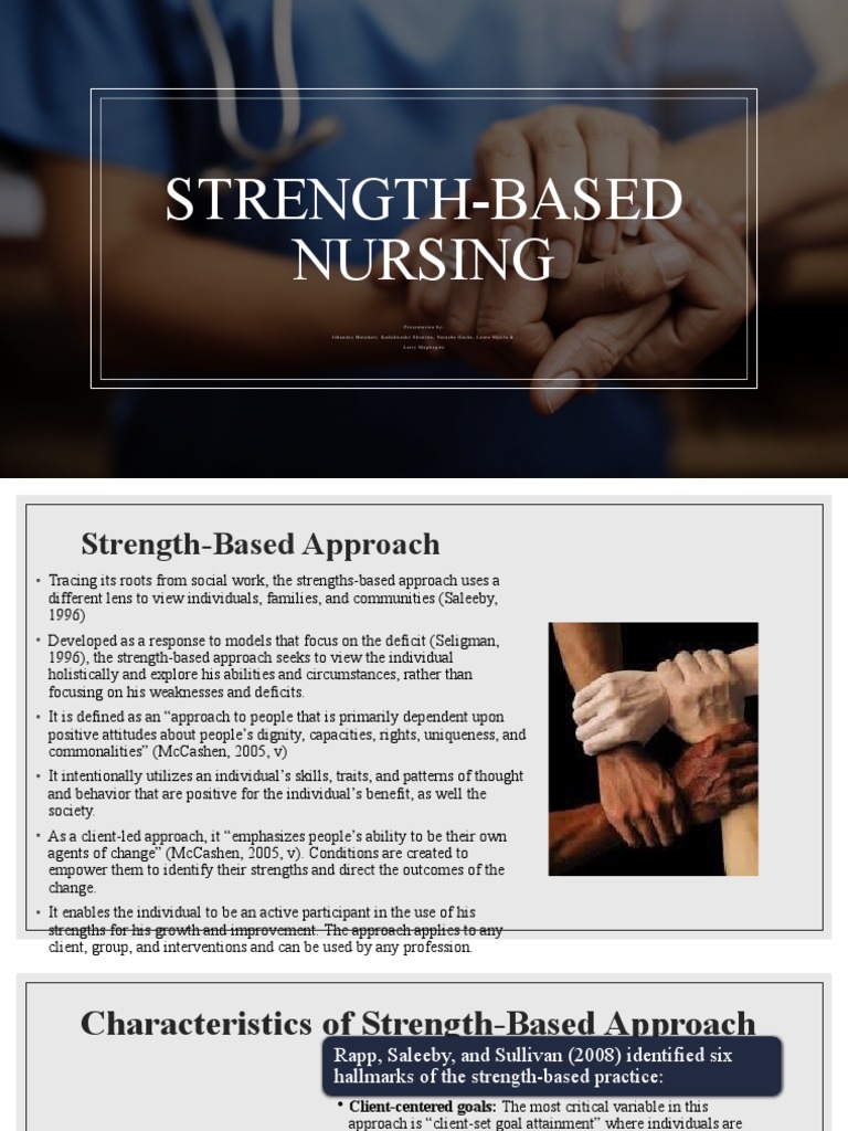 Principles of Strength-Based Nursing | PDF | Nursing | Leadership