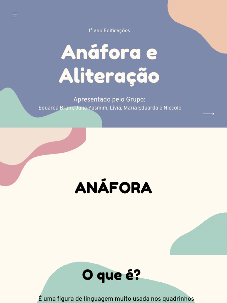 Anafora e Aliteração | PDF