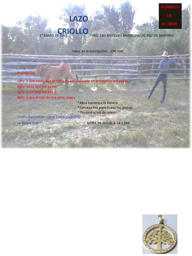 Invitacion Lazo Criollo | PDF