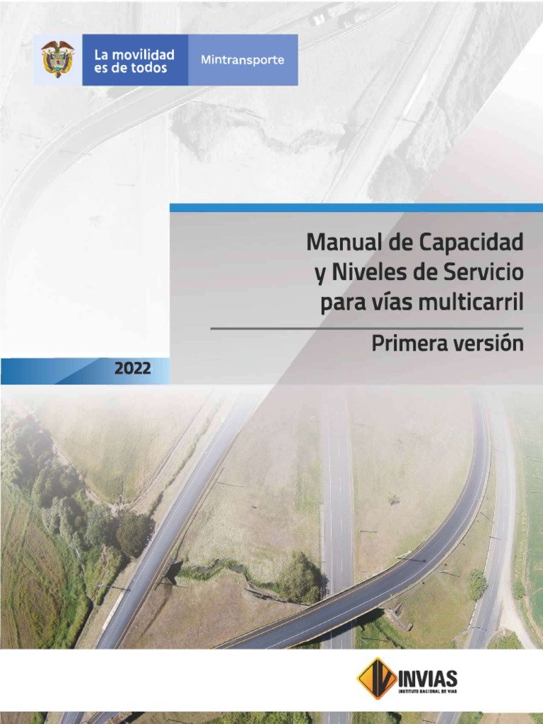 Manual de Capacidad y Niveles de Servicio para Vías Multicarril - 1ra Versión | PDF