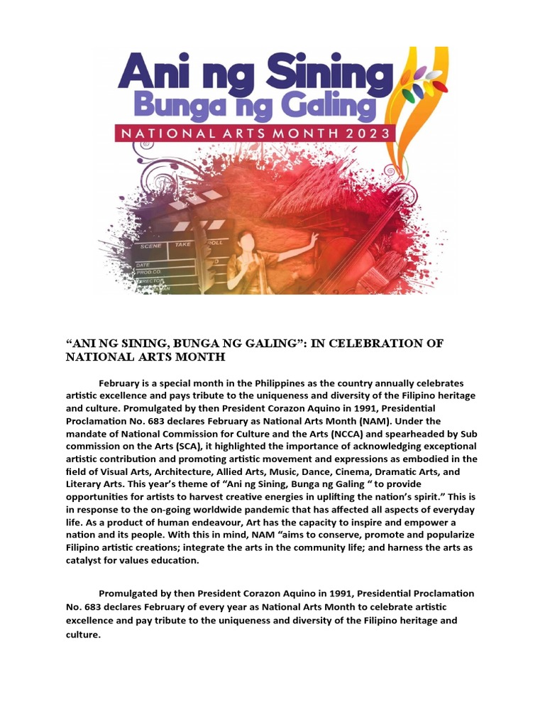 Ani NG Sining | PDF | Philippines