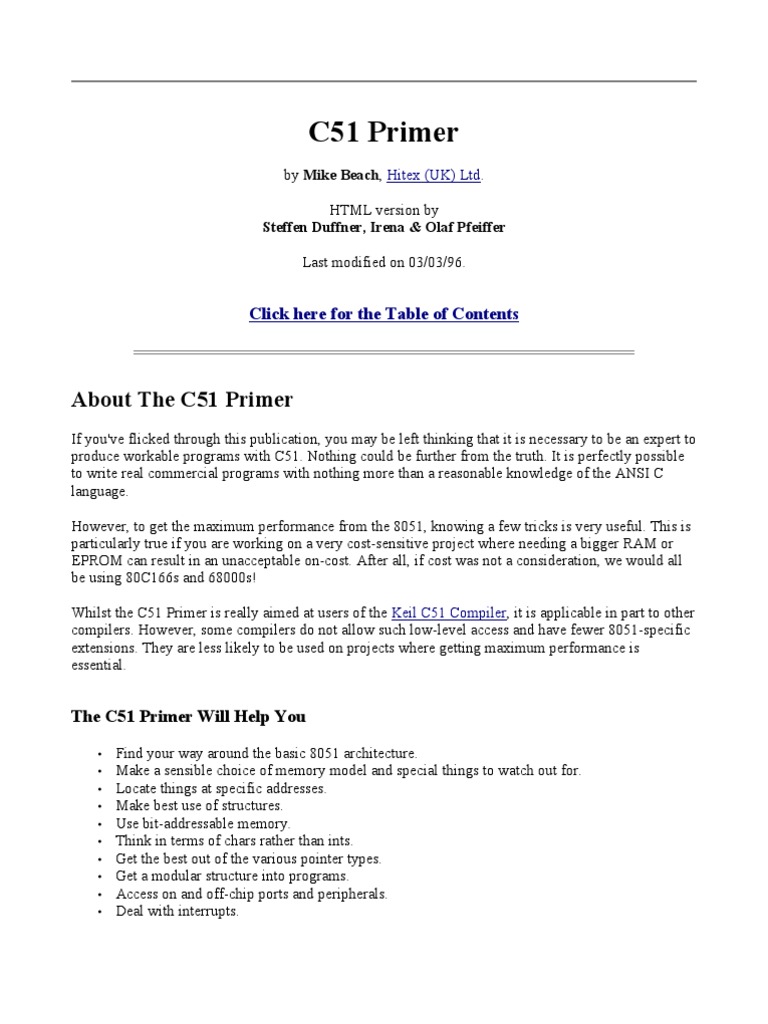 Keil Basics Pdf Subroutine C Programming Language