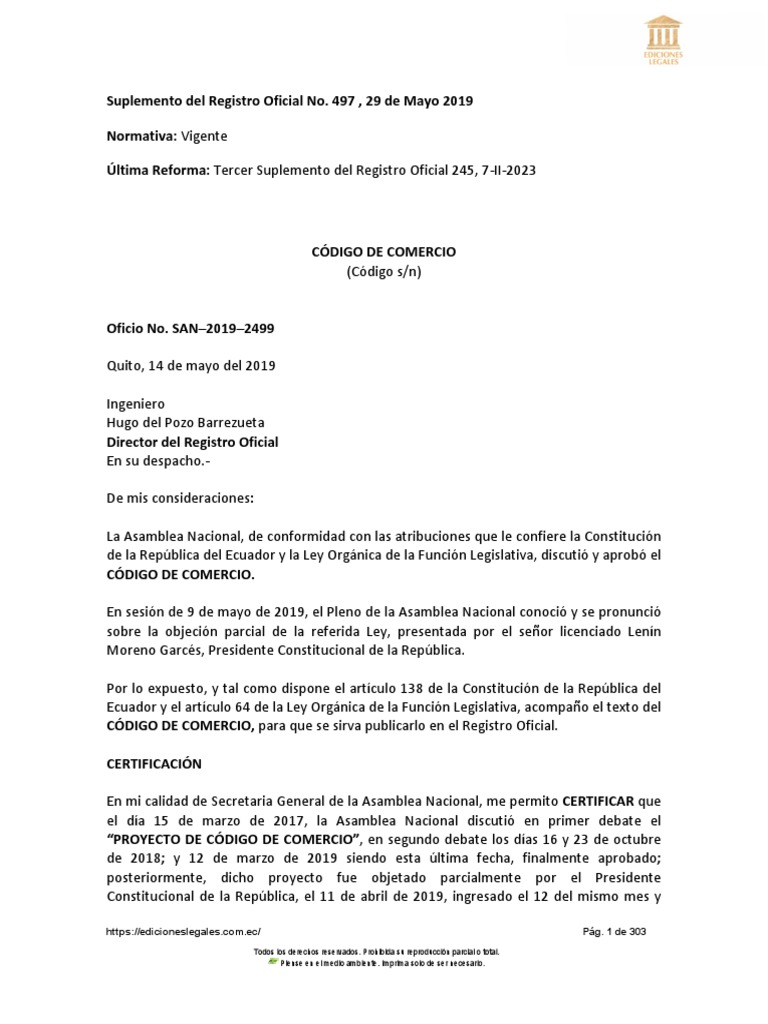 Código de Comercio - Actualizado | Descargar gratis PDF | Contabilidad ...