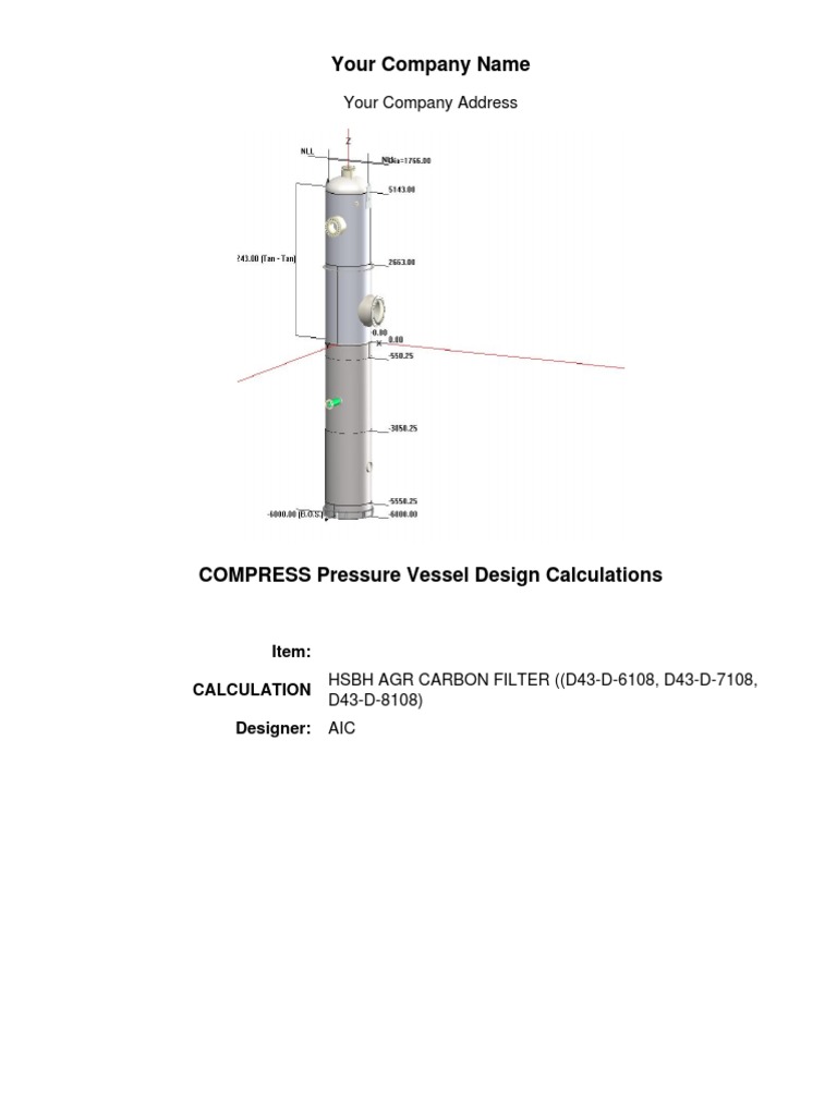 d44 D 7203 Reflux Accumulator | PDF | Pipe (Fluid Conveyance) | Stress ...