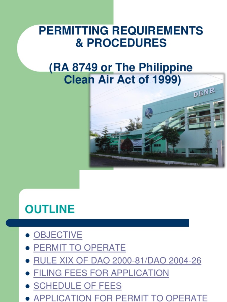 Guidelines for Air Pollution Permits | PDF | Clean Air Act (United ...