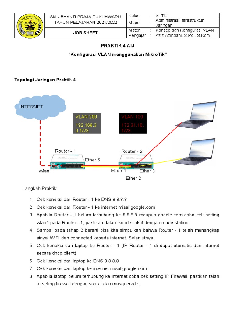Praktik4 - Troubleshooting Konfigurasi Vlan | PDF