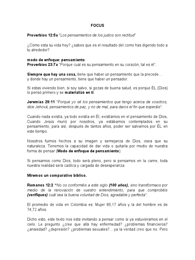 FOCUS | PDF | Dios | Mente