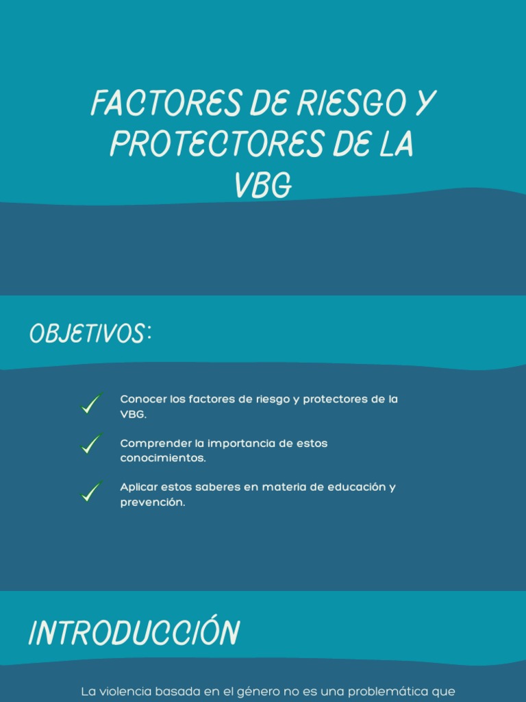 Factores de Riesgo y Protectores de La VBG-1 | Descargar gratis PDF | La violencia contra las ...