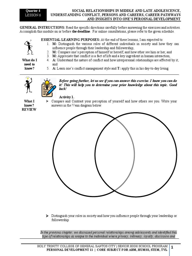 Perdev Module 6 2022 | PDF | Leadership | Adolescence