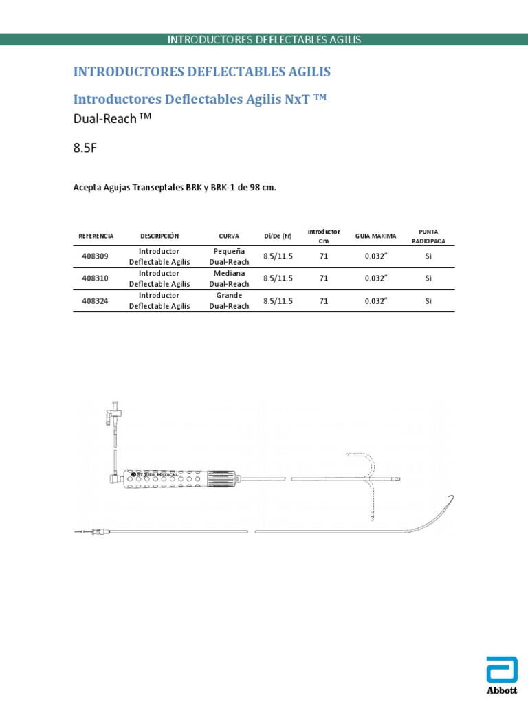 Dual-Reach 8.5F: Introductores Deflectables Agilis Introductores ...