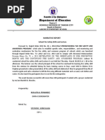 Narrative Report and Pictorials On 3rd Quarter NSED-SEPTEMBER 7, 2023 ...