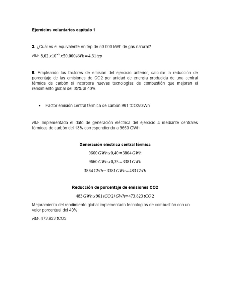 Ejercicios Voluntarios Capítulo 1 | PDF