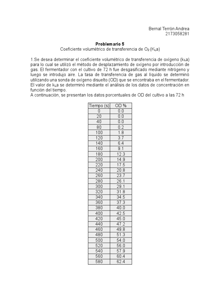 Bernal Terrón - Problemario 5 | PDF | Química Física | Gases