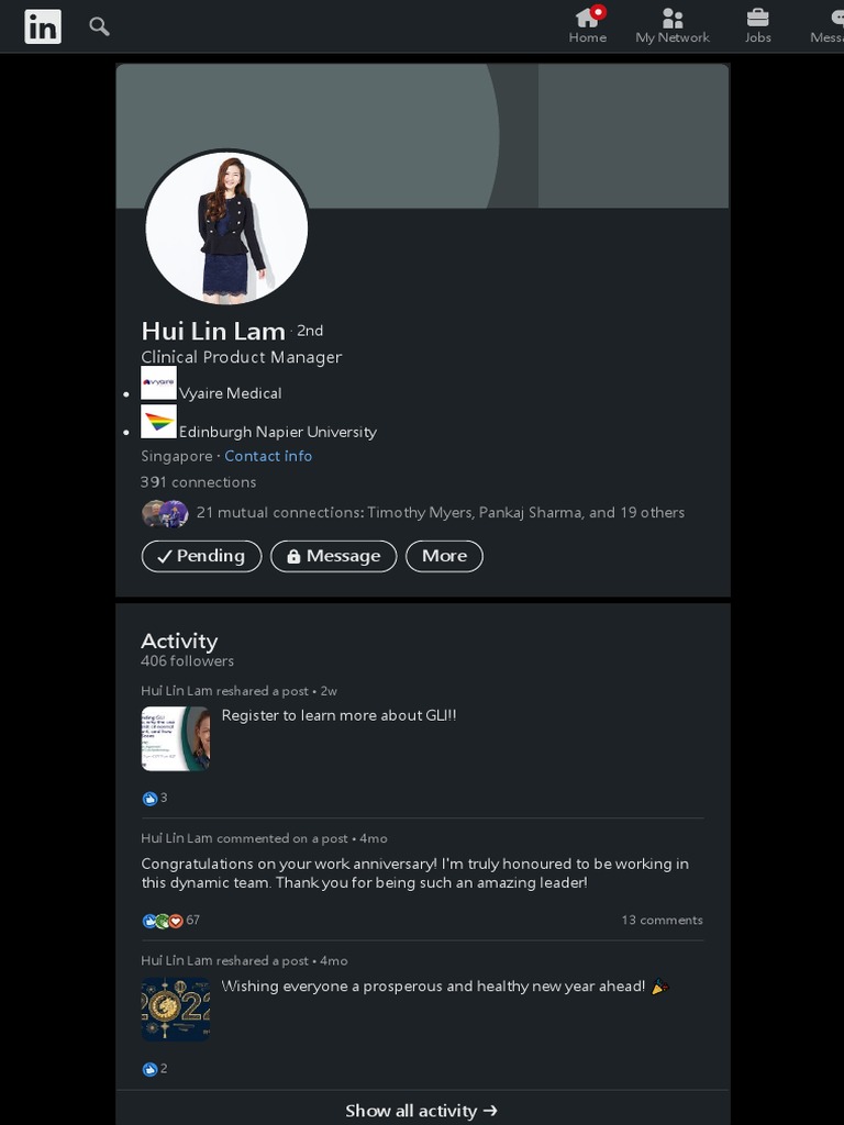 Hui Lin Lam - LinkedIn | PDF | Clinical Medicine | Medicine