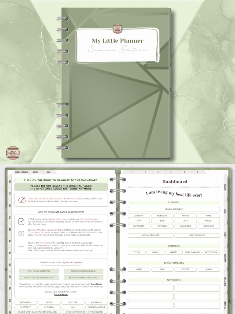 CP - Freebie Planner Summer 22 - Sage - Monday Start | PDF | Time ...