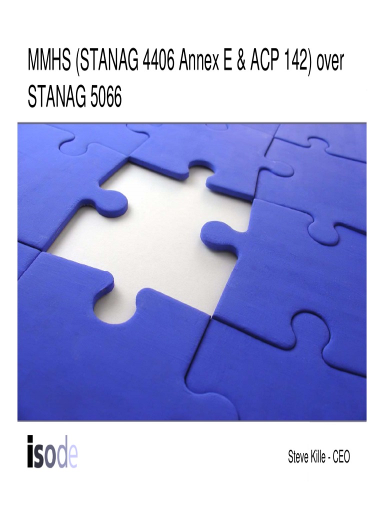 Mmhs Stanag 4406 Annex e & Acp 142 Over Stanag 5066 | PDF | Radio ...