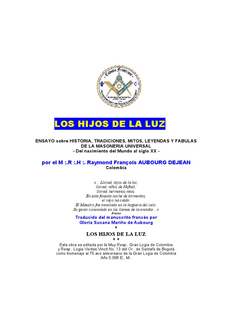 Los Hijos de La Luz | PDF | Universo | Masonería