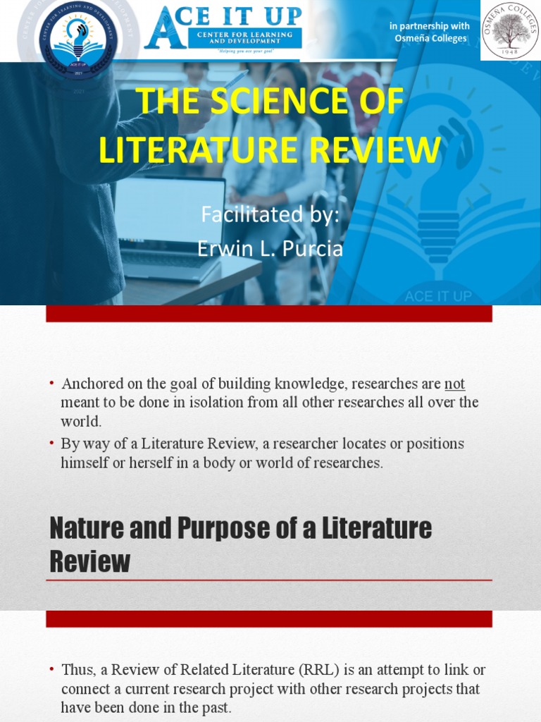 The Science of Literature Review | PDF | Theory | Methodology