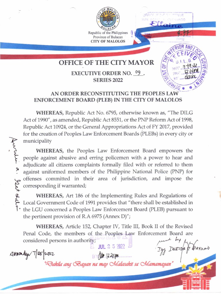City of Malolos PLEB | PDF