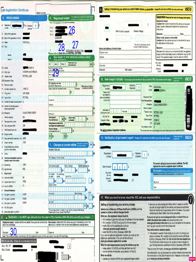 Vehicle V5C Document-Page-001 | PDF