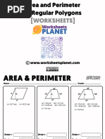 Area and Perimeter of Polygons Worksheets - Math Monks | PDF | Area ...