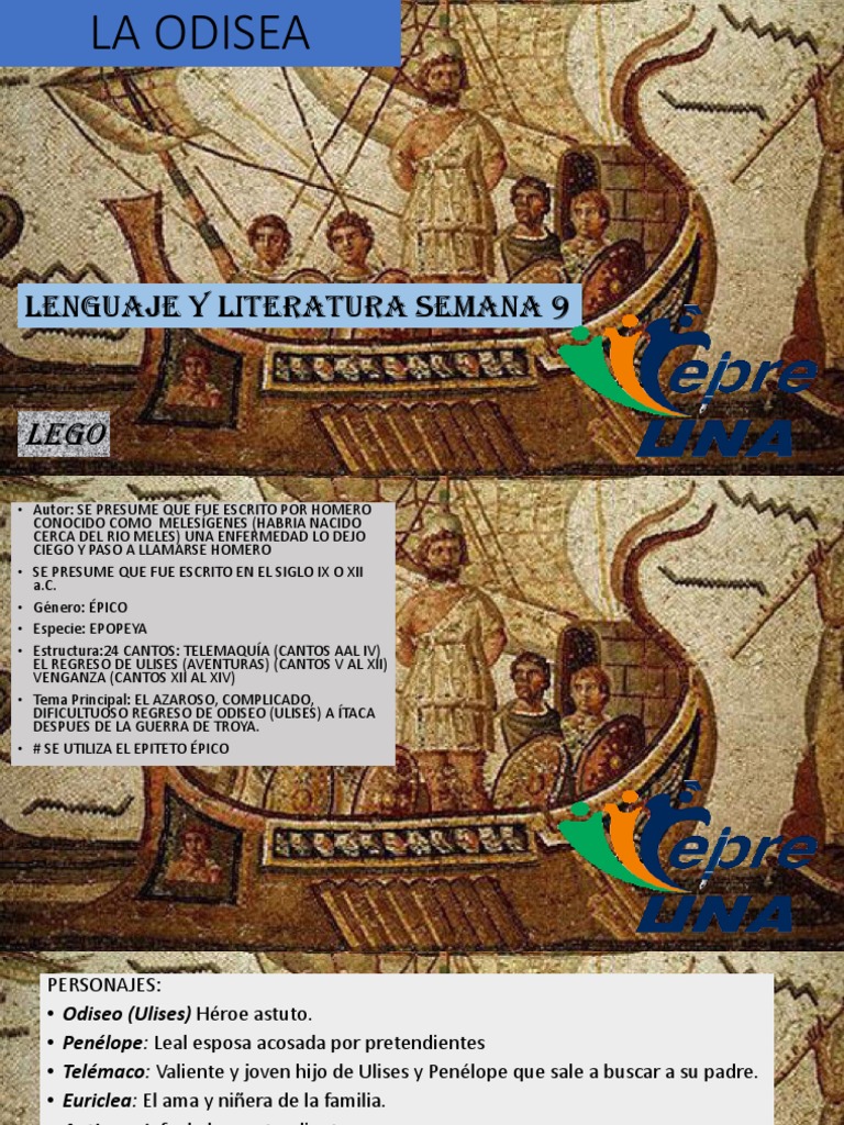 Semana 9 La Odisea | PDF | Odiseo | Odisea