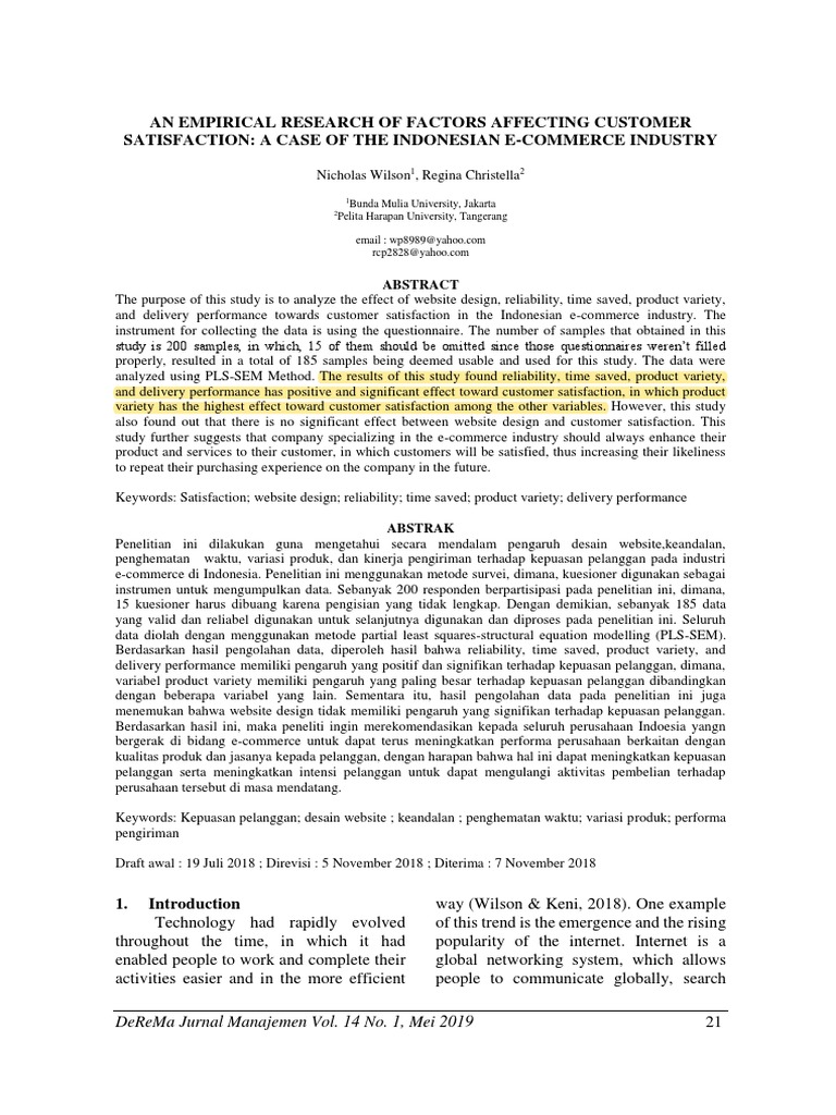 Article Review 1 | PDF | Online Shopping | E Commerce