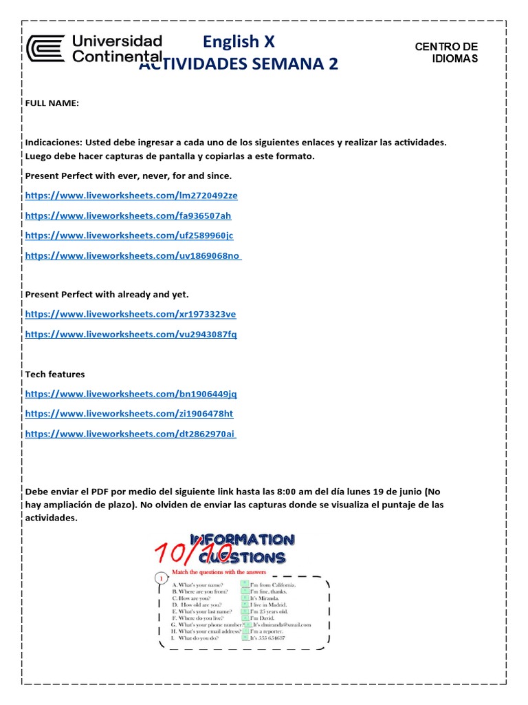 Activities Week 2 | PDF