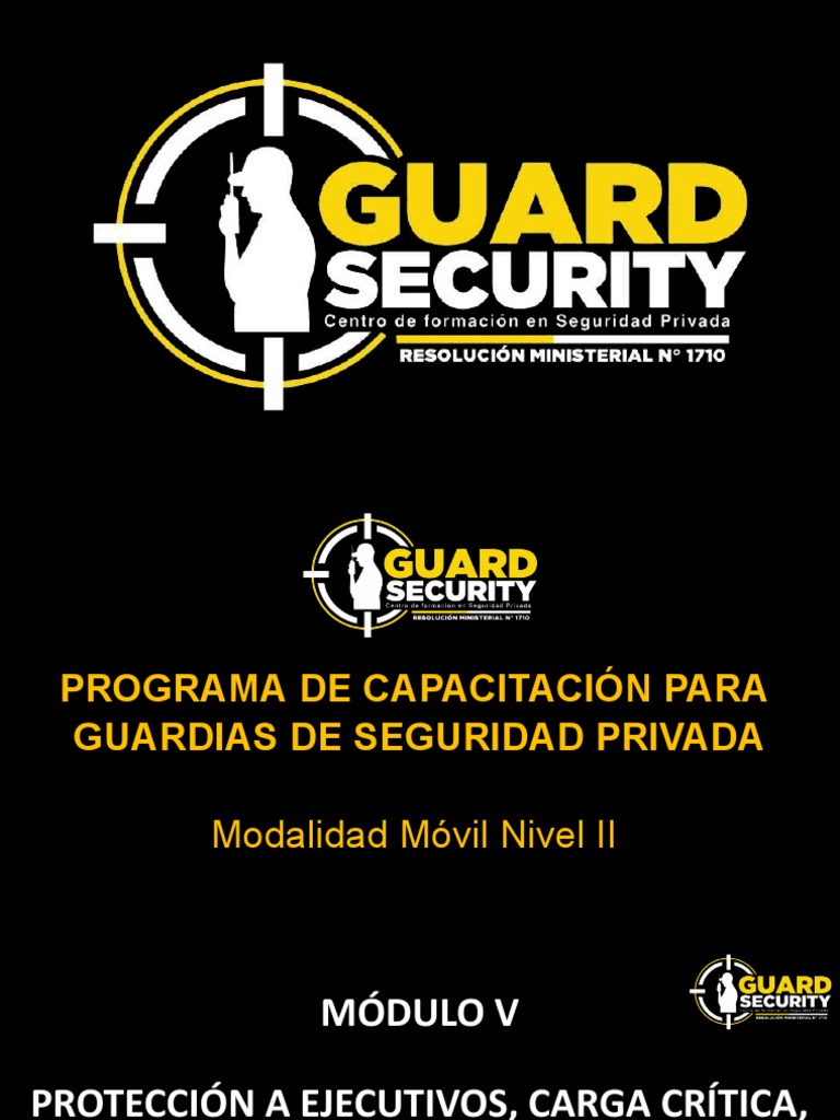 Mod 5 - Gse - Protección A Ejecutivos, Carga Crítica, Especies Monetarias y Valores | PDF ...