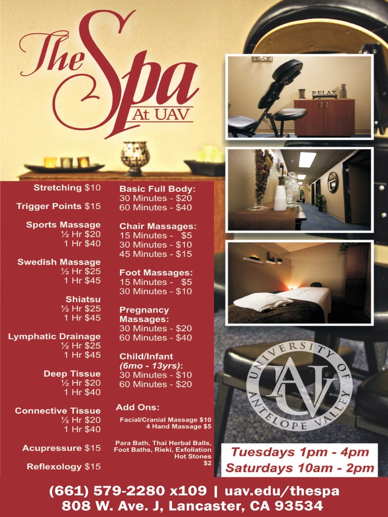 The Spa Flyer - Fullpage | PDF The Spa Flyer - Fullpage | PDF