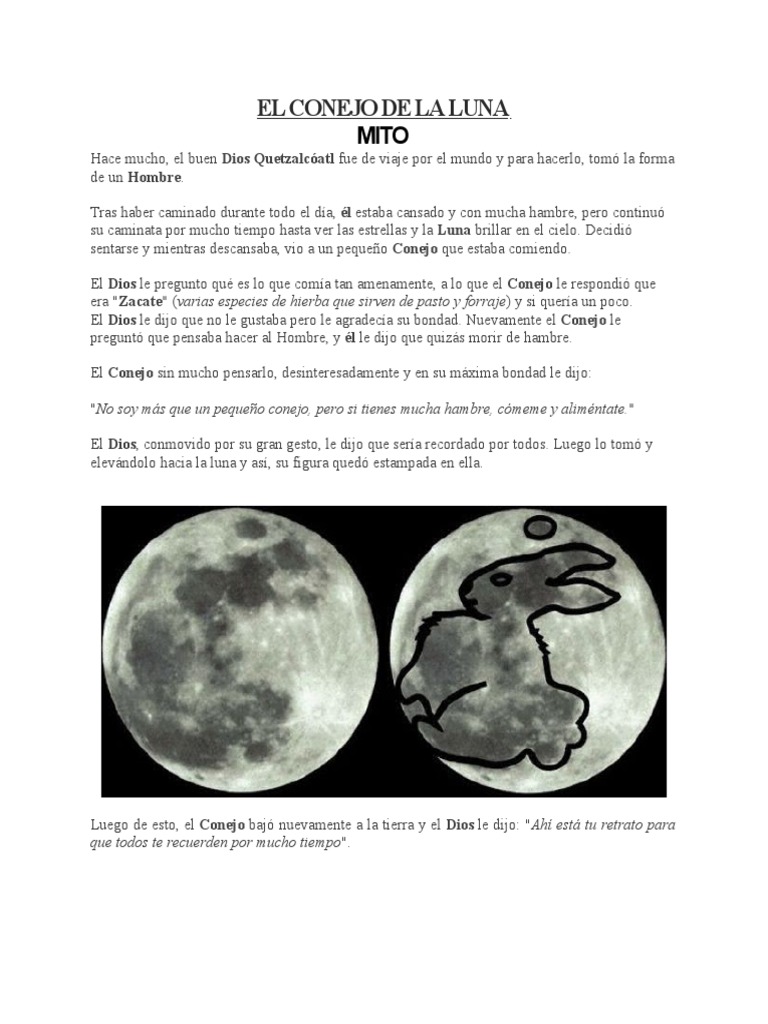 Mito del Conejo en la Luna | PDF | Ciencias sociales | Libros para ...