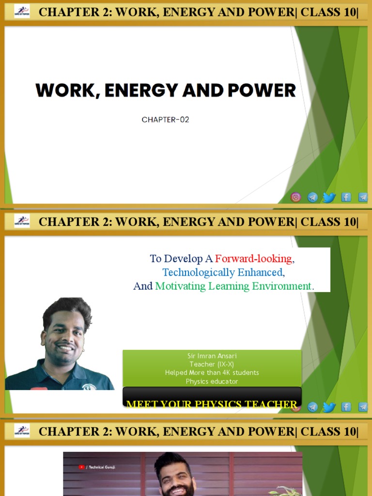 Class 10 Physics: Work, Energy, Power | PDF | Science & Mathematics ...