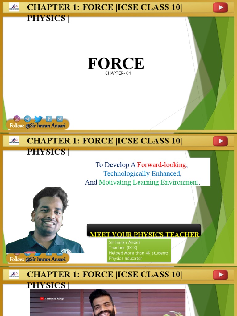 Icse Class 10 Force Pdf Learning Behavior Modification