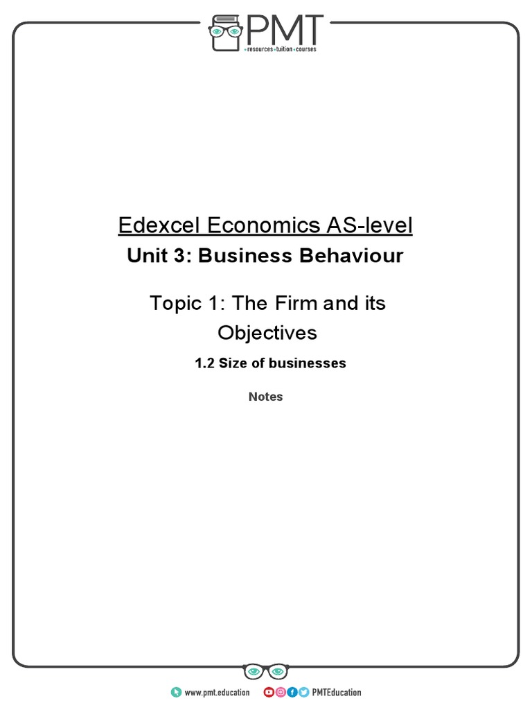 B) Size of Businesses | PDF | Economies Of Scale | Monopoly