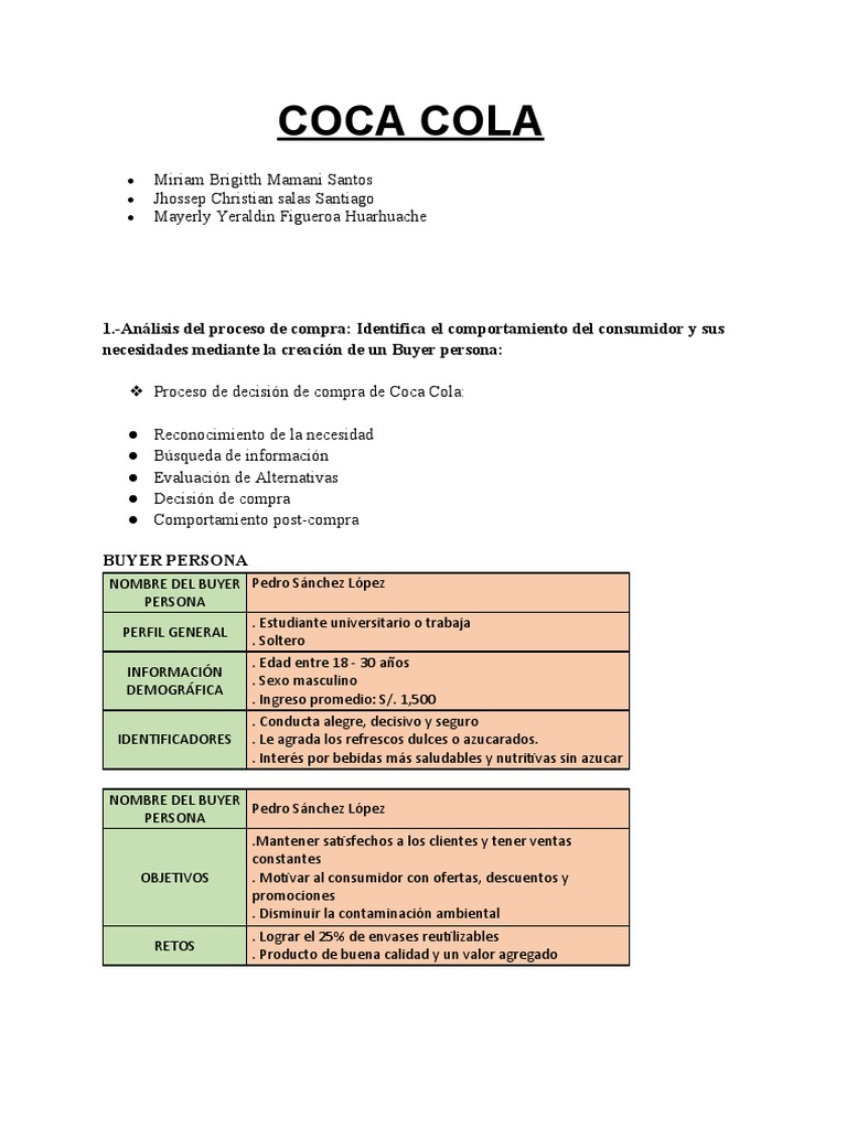 Coca Cola | PDF | Coca Cola | Comportamiento