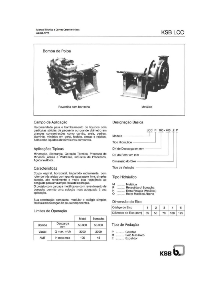 Manual Tecnico KSB LCC | PDF