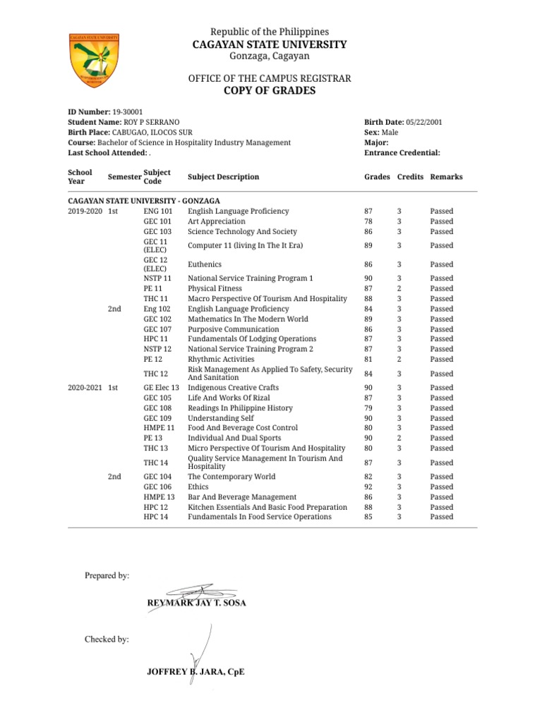 GRADES | PDF