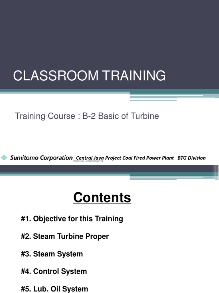 B Basic of BTG - B-2 Basic of Turbine | PDF | Valve | Turbine