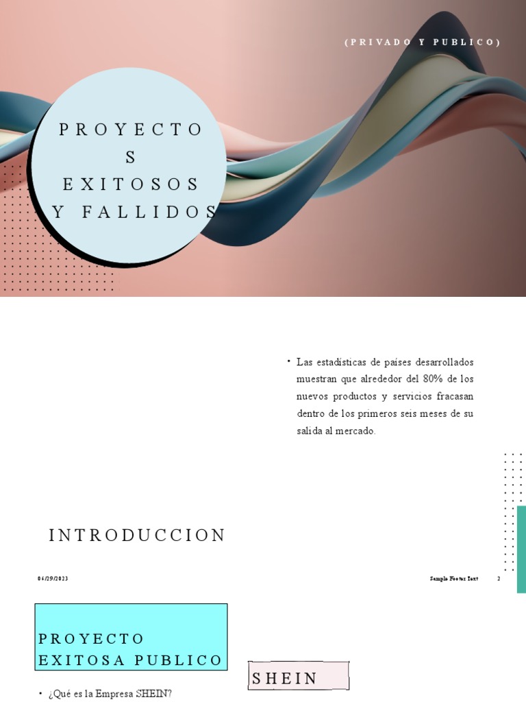 Proyectos fallidos y exitosos | PDF | Economias