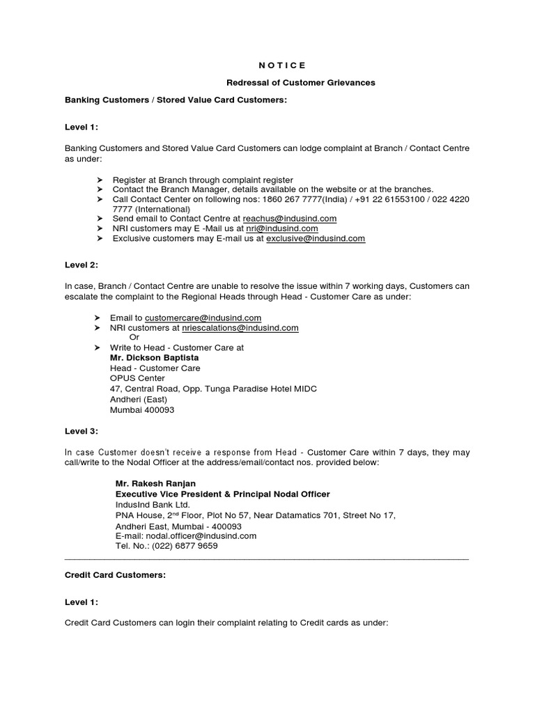 Grievance Redressal Mechanism | PDF