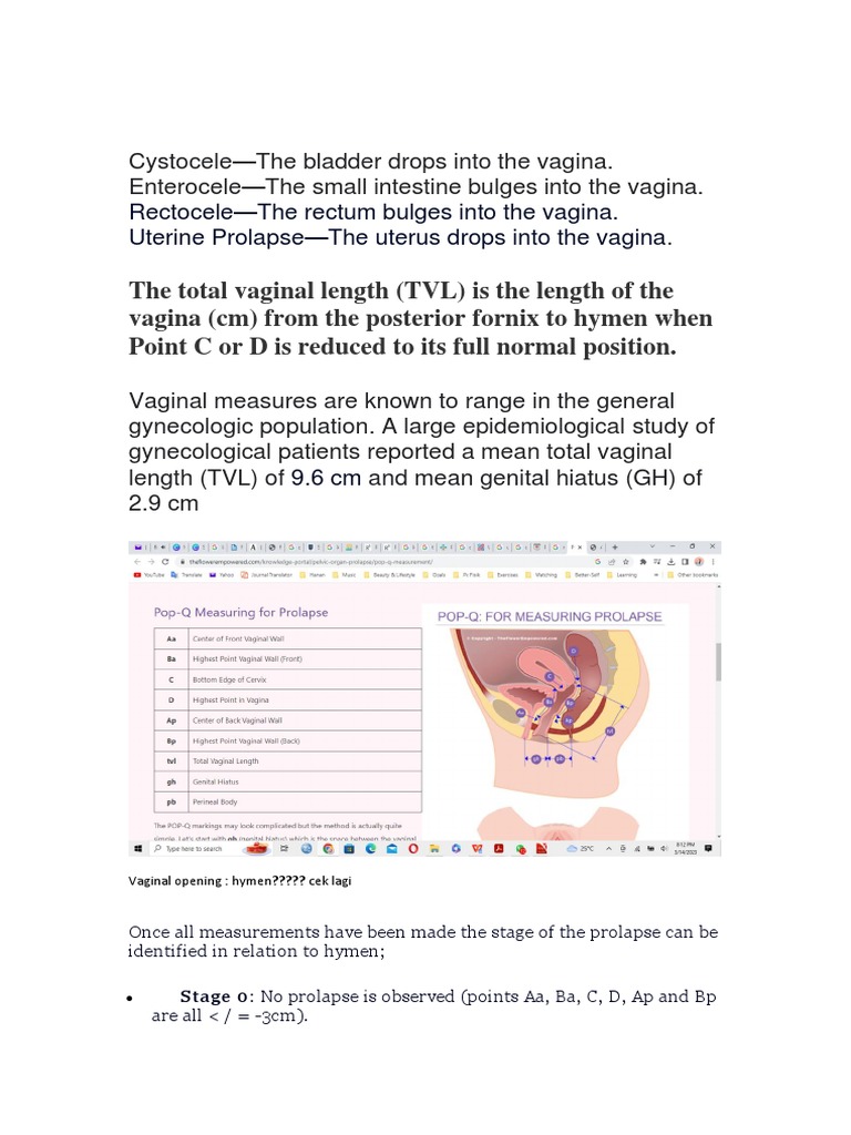 Mini Cex 1 Pop Ctt Pdf Vagina Uterus