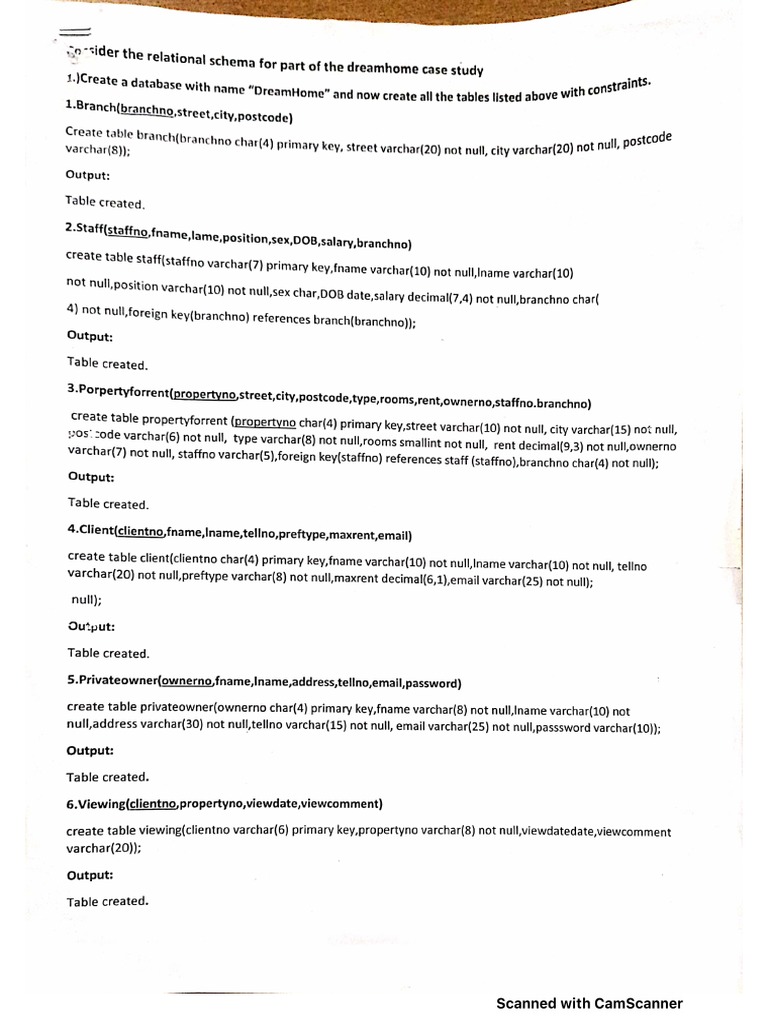 Dbms Queries | PDF Dbms Queries | PDF