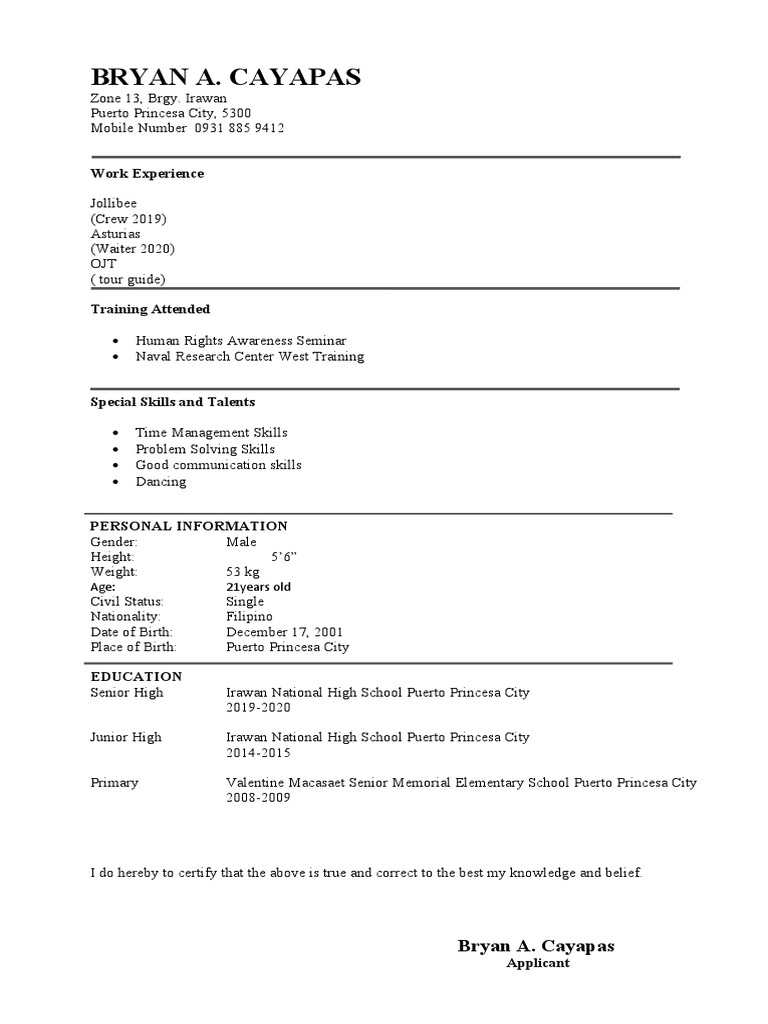 RESUME Bryan | PDF