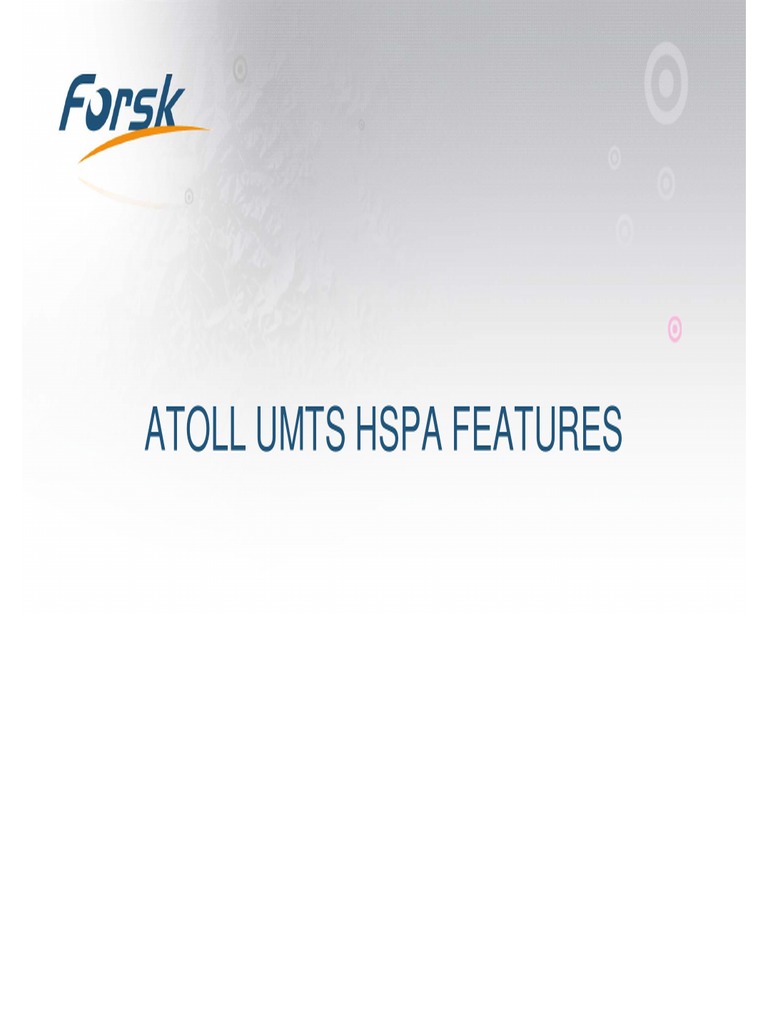 Atoll 3.1.2 UMTS HSPA | PDF | High Speed Packet Access | Wireless