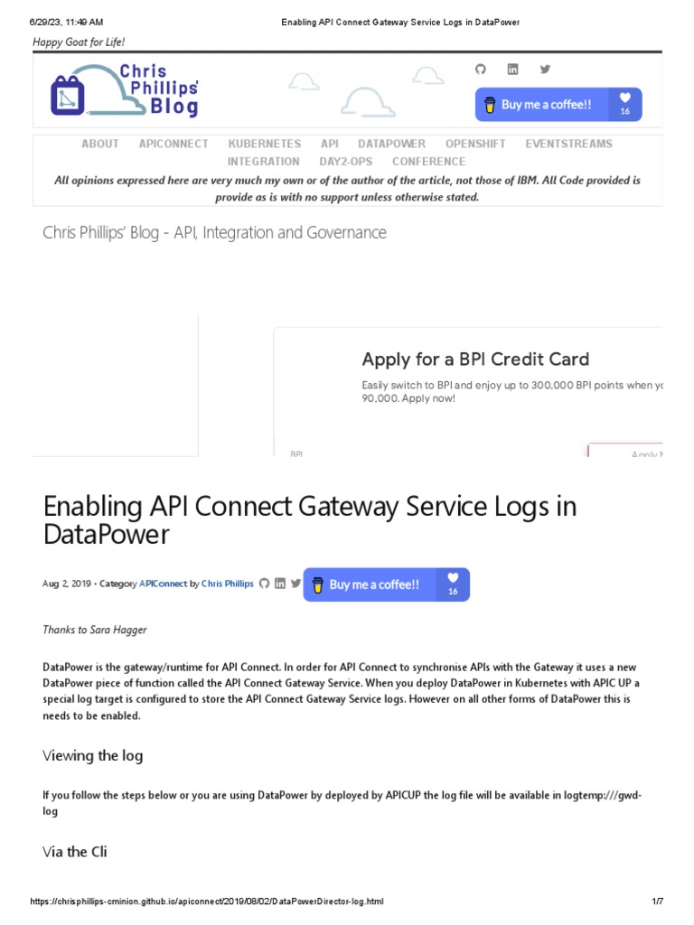 Enable API Connect Logs in DataPower | PDF | Command Line Interface ...